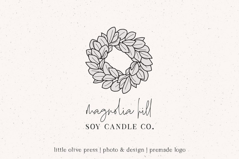 Premade Logo Greenery Watermark Photography Interior Design - Etsy