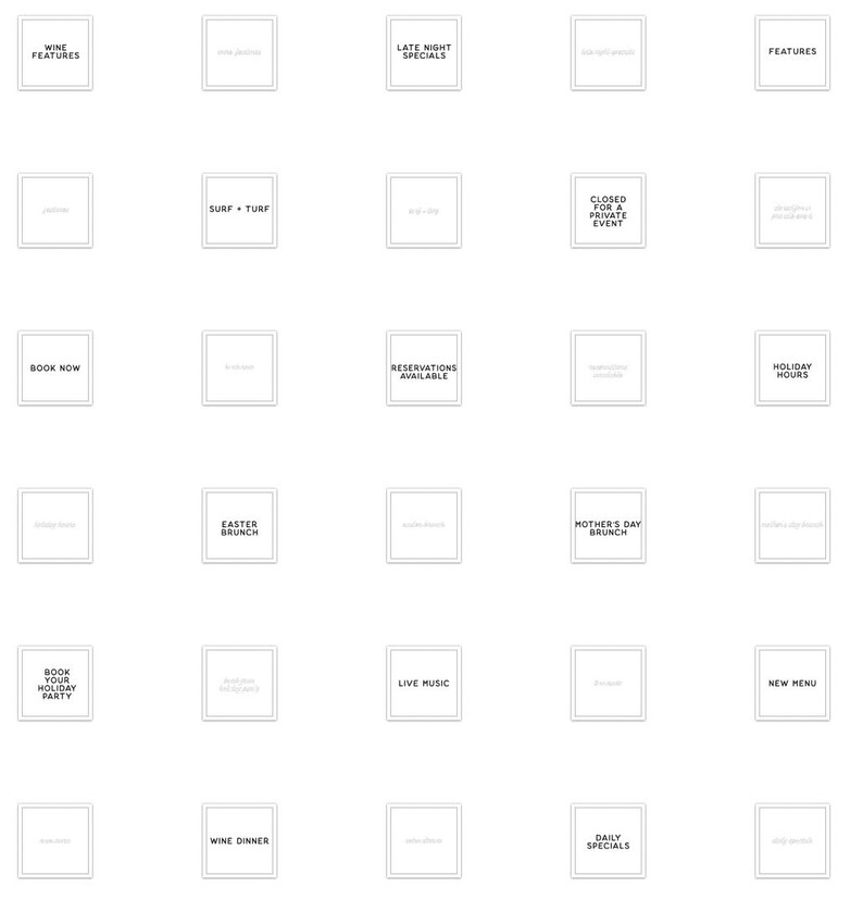 Restaurant and Cafe Instagram Quote Bundle, 90 Images - 30 Customizable ...