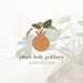 Premade Logo Greenery Watermark Florist Greenhouse Watercolor Gardener ...