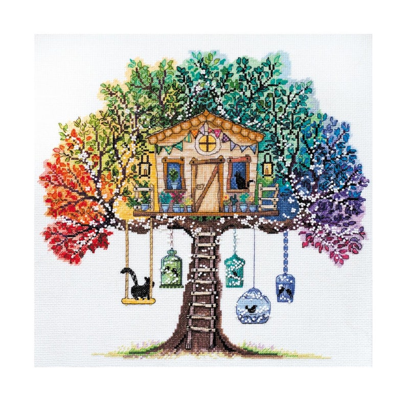 Cross Stitch Tree - Etsy