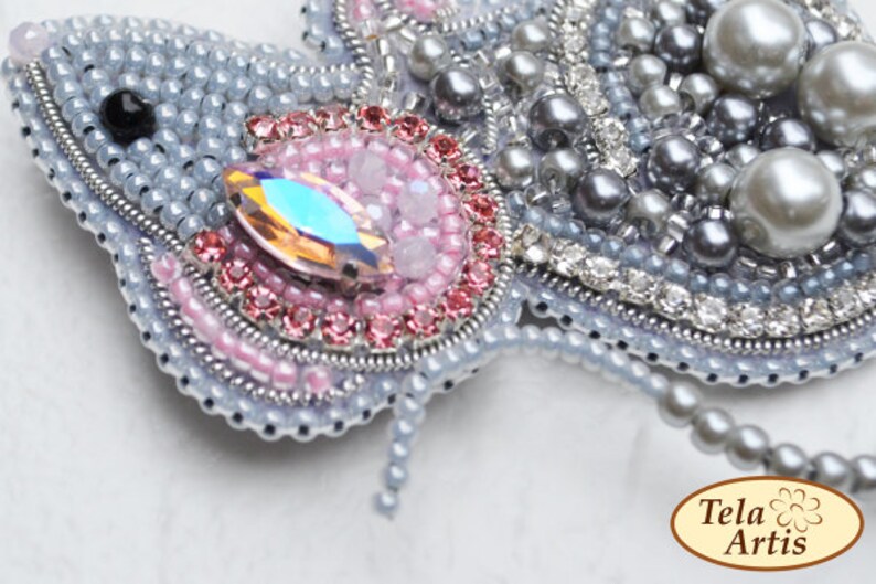 Mouse Brooch Beading Embroidery Kit *** FREE SHIPPING Mouse Jewelry ...