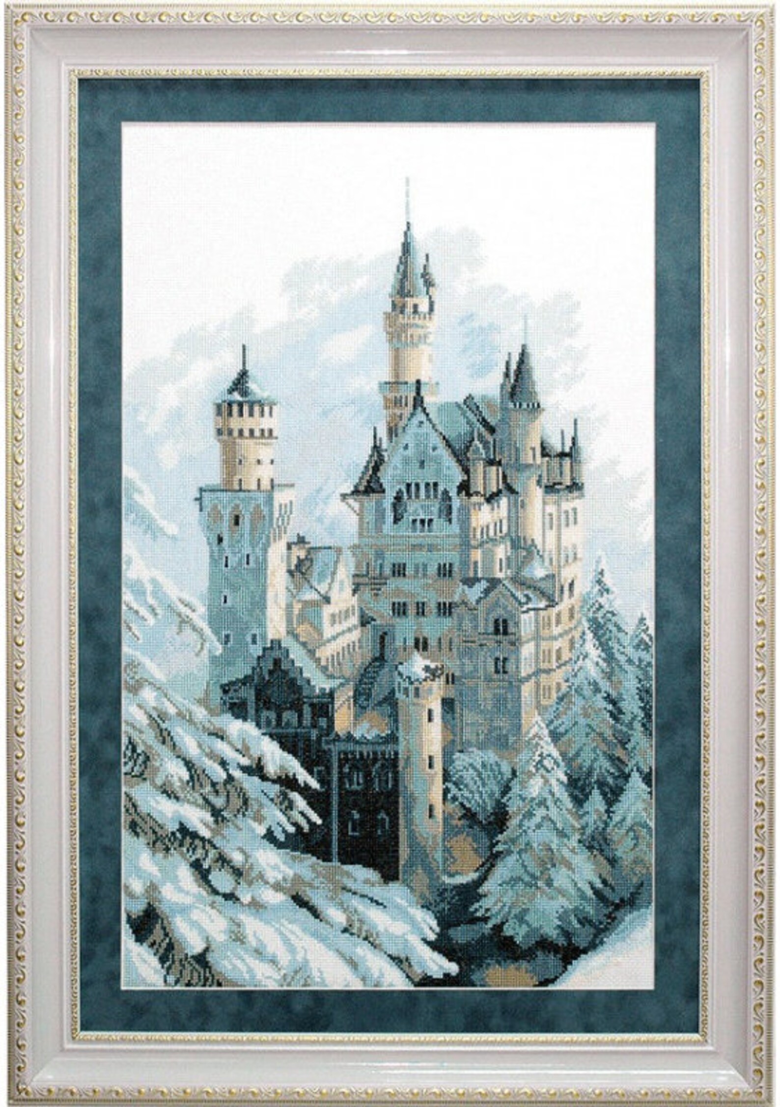 Winter Castle Cross Stitch Kit FREE SHIPPING - Etsy