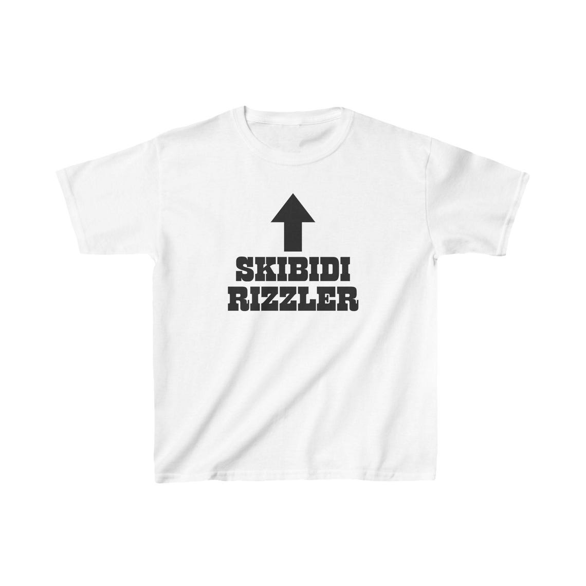 Skibidi Rizzler Kids Shirt | Funny Arrow Tee for Boys and Girls | Meme ...