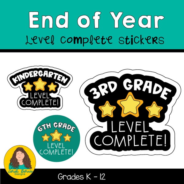 Second Year Stickers - Etsy