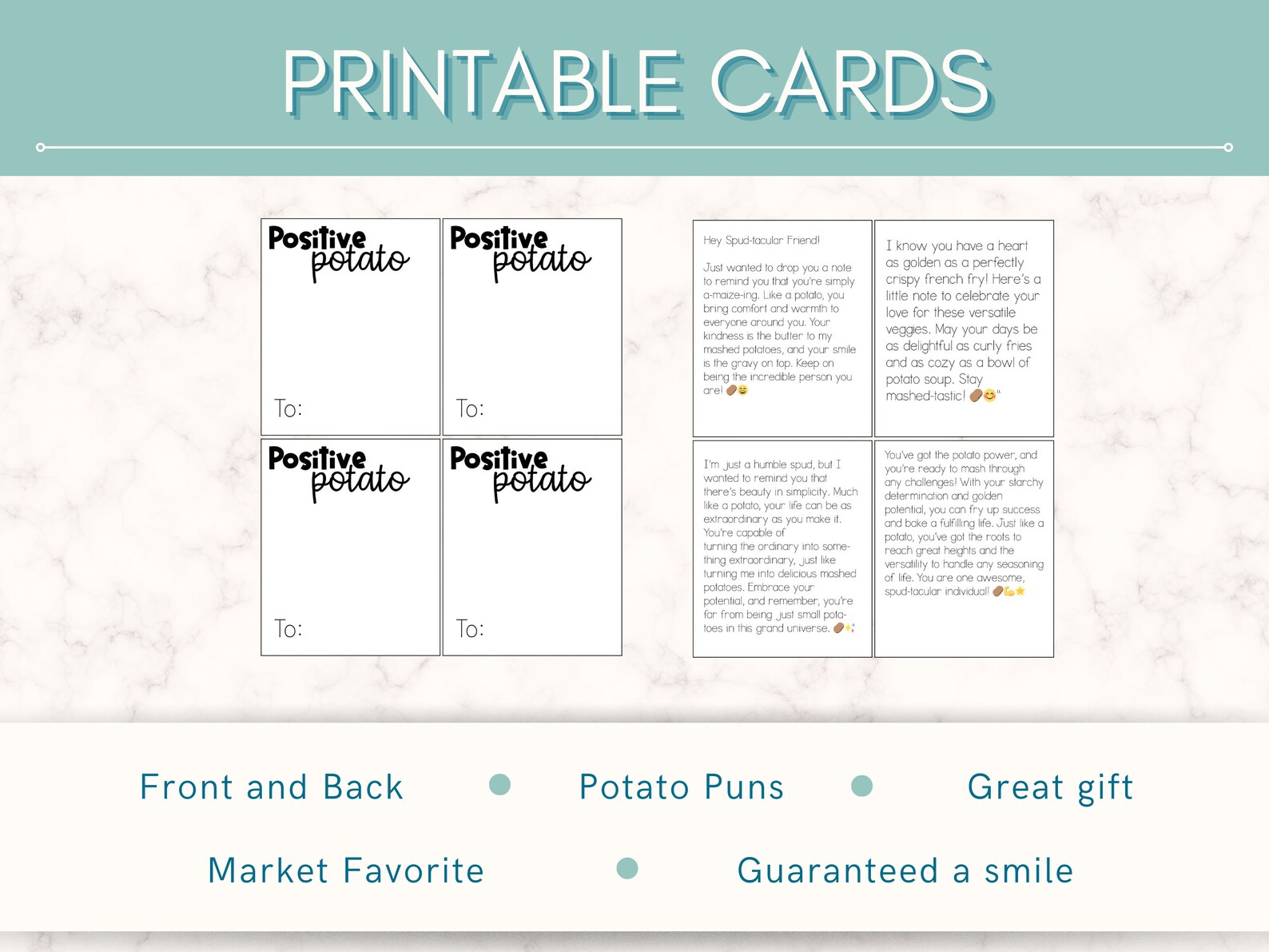 Positive Potato Amigurumi Crochet Pattern With Bonus Printables Digital ...