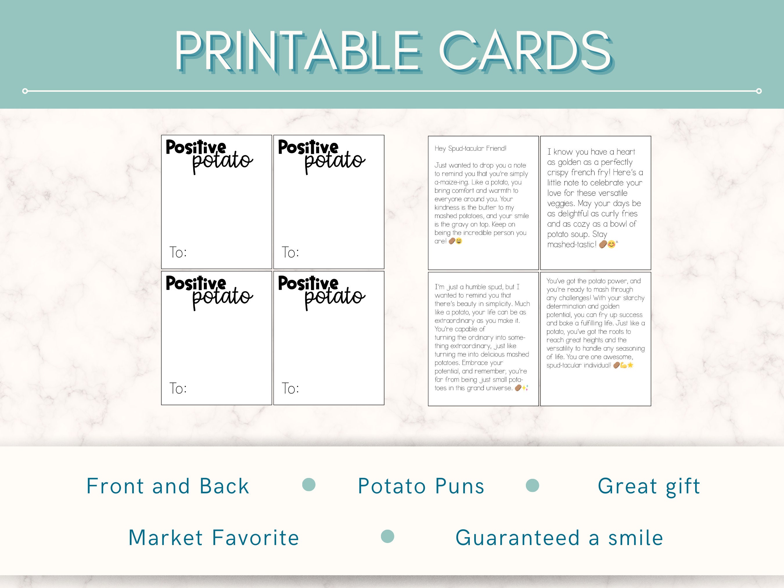 Positive Potato Amigurumi Crochet Pattern With Bonus Printables Digital ...