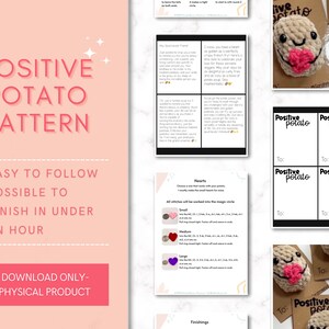 Positive Potato Amigurumi Crochet Pattern With Bonus Printables ...