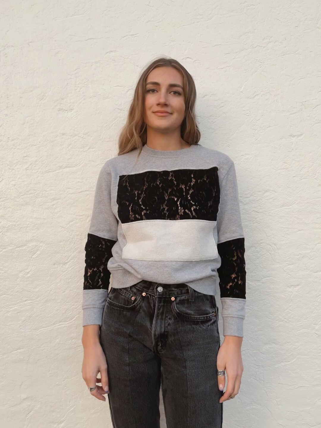 Reconstructed Lace Pullover - Etsy