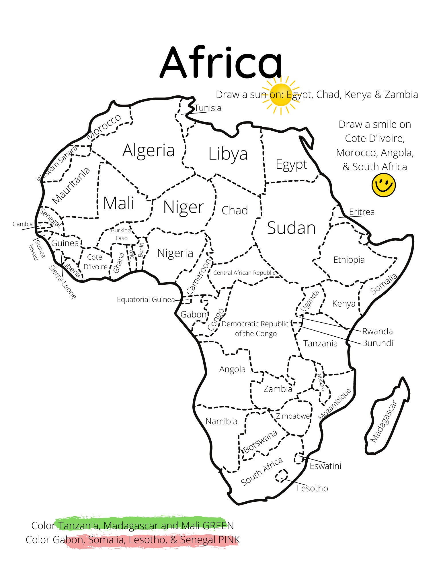 Continents of the World Geography Unit Study 25 Pages With - Etsy
