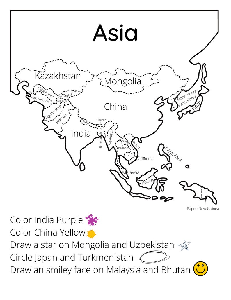 Continents of the World Geography Unit Study 25 Pages With - Etsy
