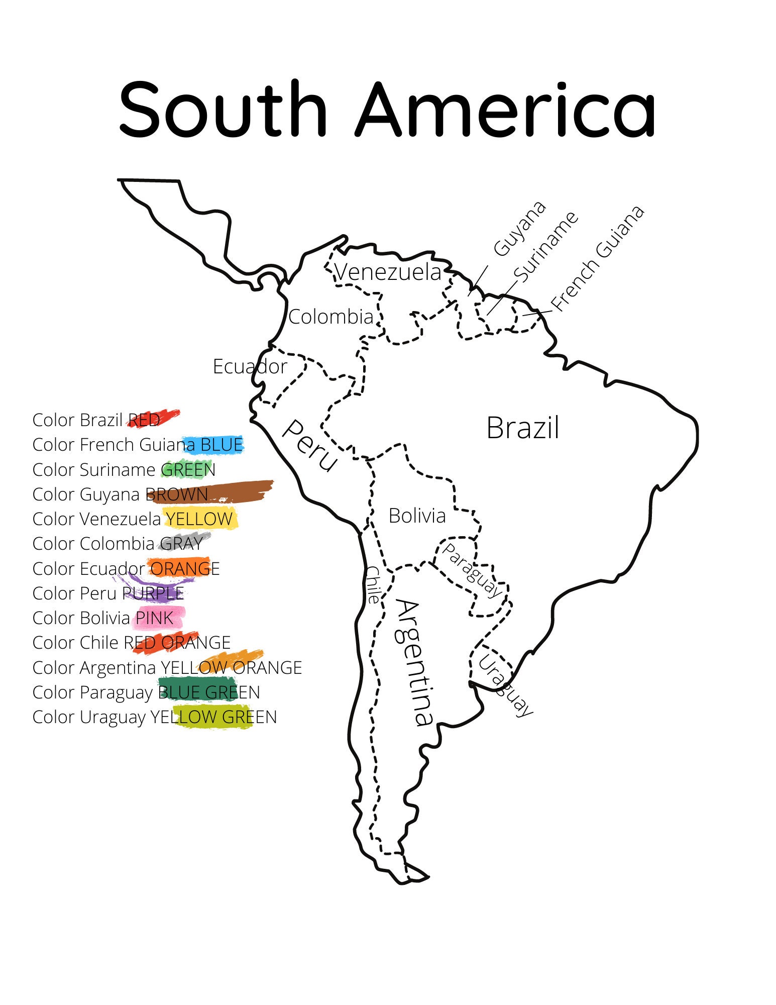 Continents of the World Geography Unit Study 25 Pages With - Etsy