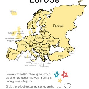 Continents of the World Geography Unit Study - 25 Pages - With Answer ...