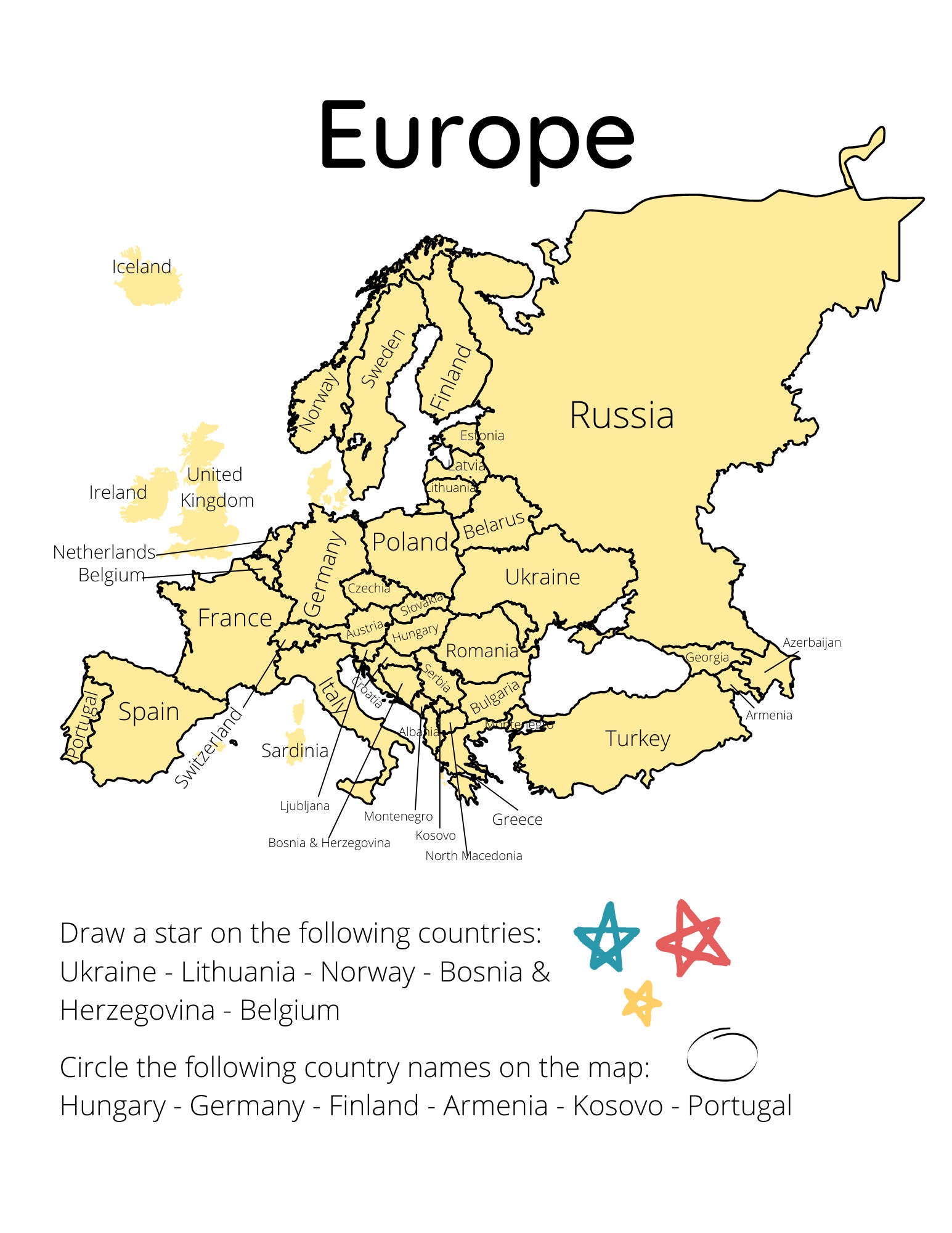 Continents of the World Geography Unit Study 25 Pages With - Etsy