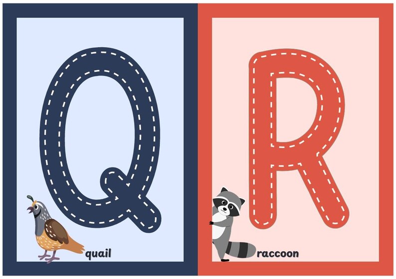 Animal ABC Cards, Preschool Alphabet Poster (digital Download) - Etsy