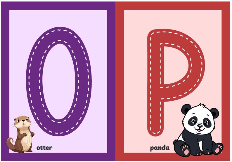 Animal ABC Cards, Preschool Alphabet Poster (digital Download) - Etsy