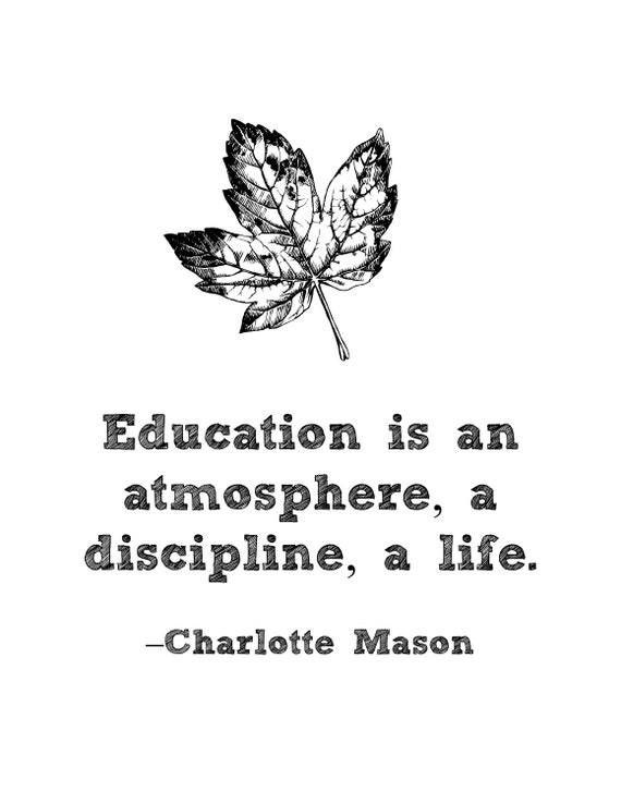 Charlotte Mason Quote Printable Digital Art Image | Etsy