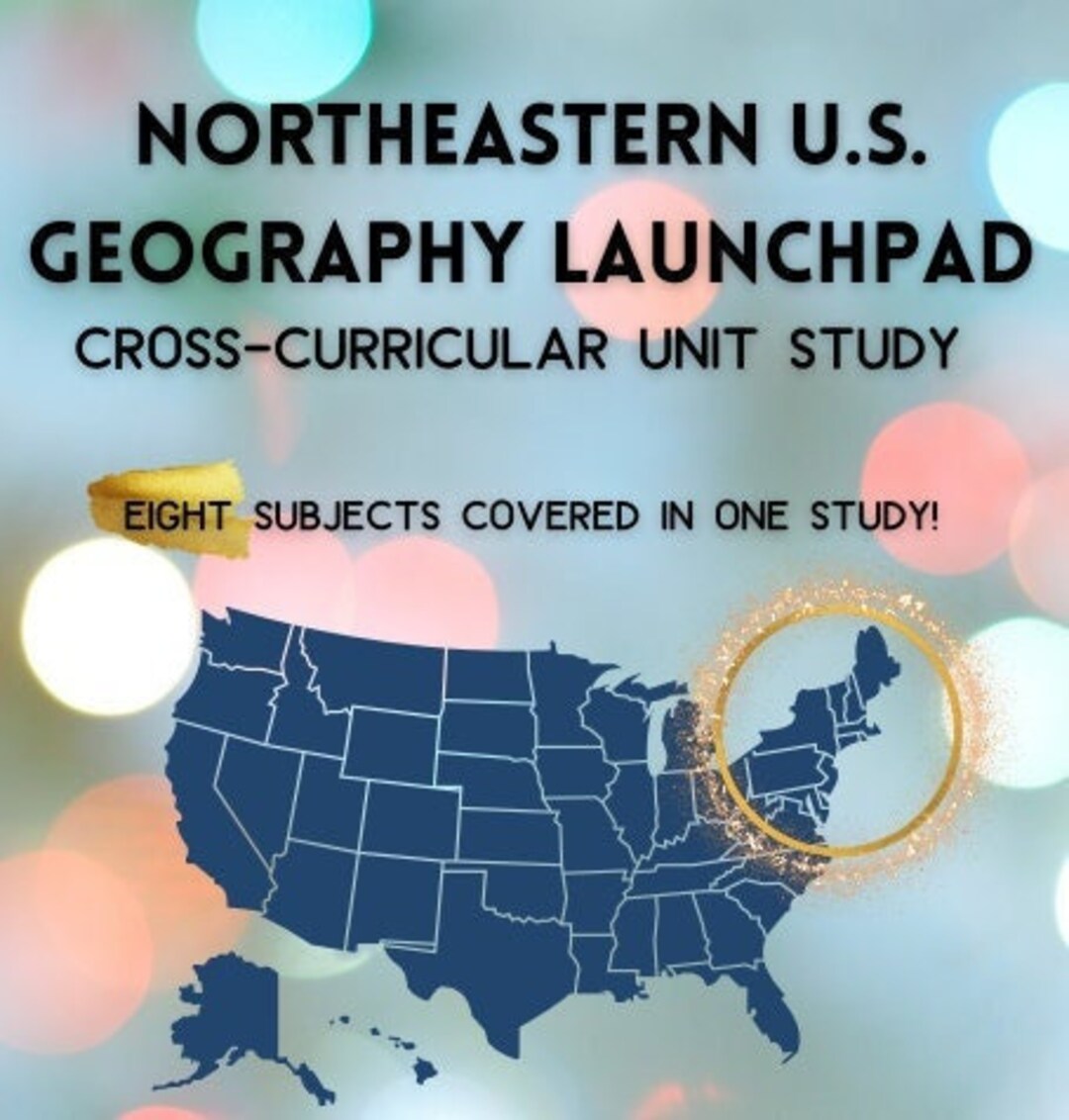 Northeastern US Geography Unit Study 10 Pages Middle Grades United ...