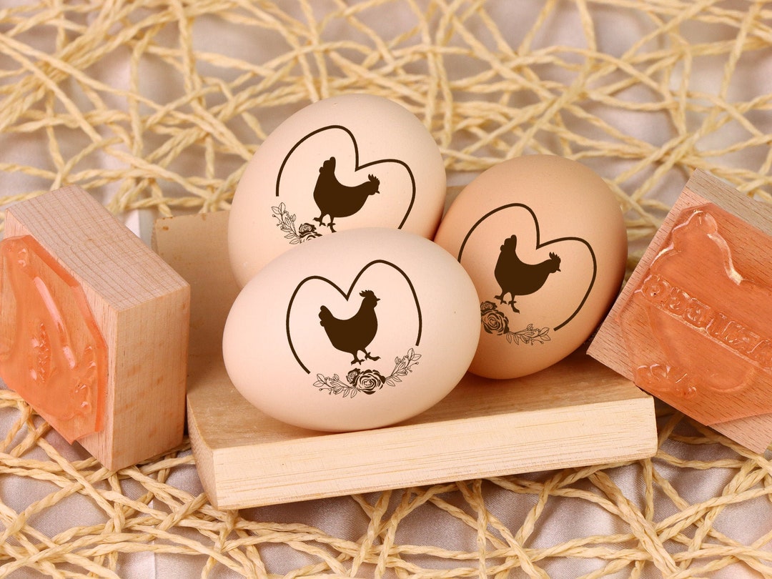 Egg Stamp Custom, Custom Rubber Stamp, Custom Egg Carton Stamp ...