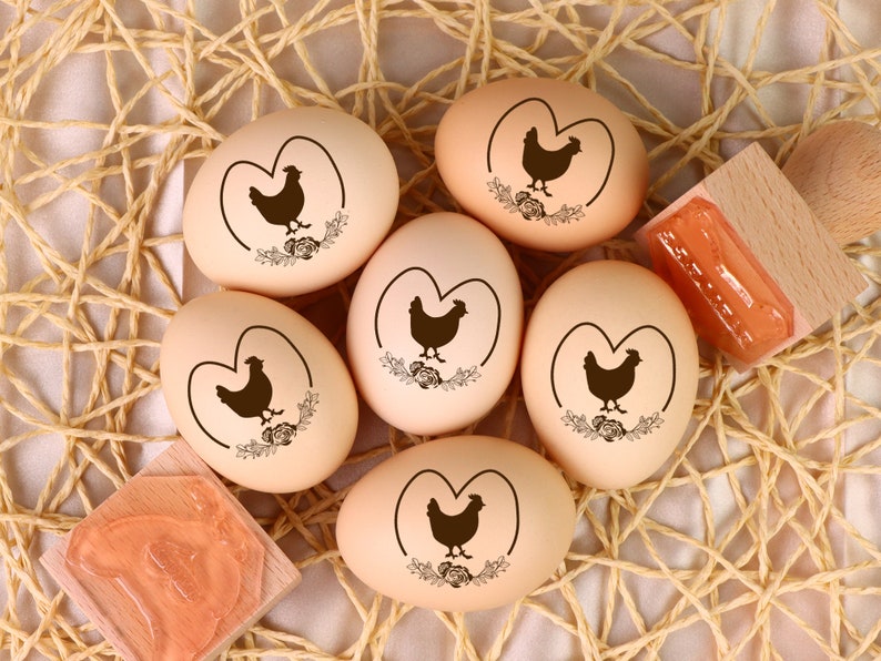 Egg Stamp Custom Custom Rubber Stamp Custom Egg Carton - Etsy