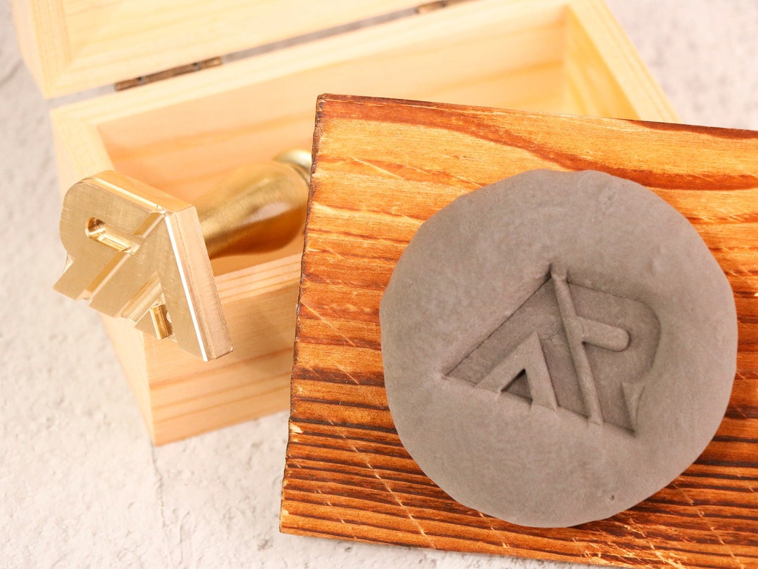 Personalized Logo Clay Stamp | Custom Pottery Stamp | Ceramic Stamp ...