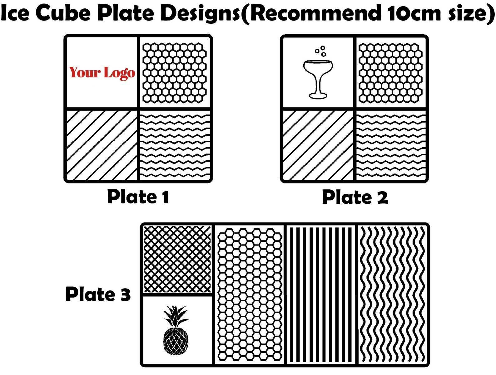 Custom Business Logo Ice Cube Custom Brass Stamp for Ice - Etsy