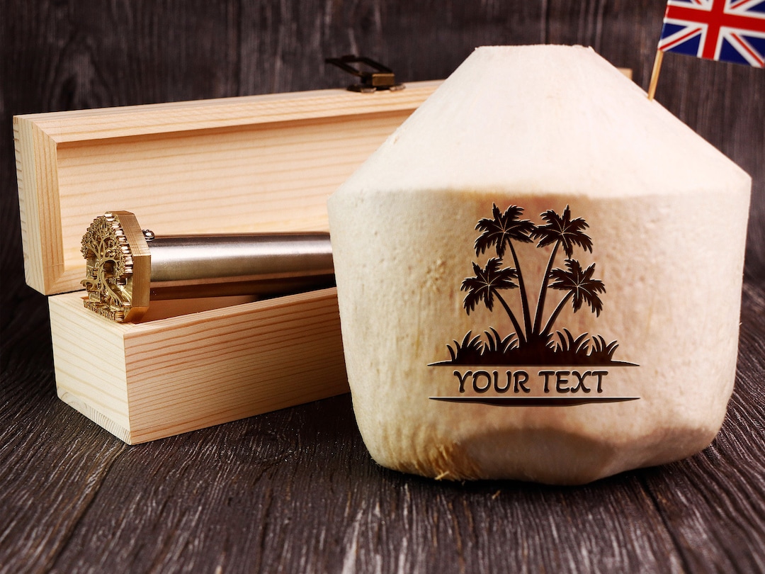 Coconut Branding Iron Custom Food Branding Iron With Electric Heater, Burger Buns Branding Iron ...