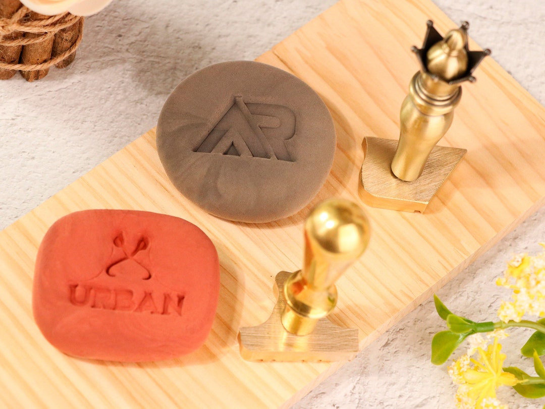 Clay Stamp Custom, Personalized Pottery Stamp, Makers Mark, Monogram ...
