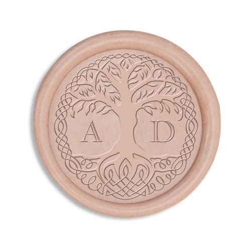 Personalized Tree Wedding Wax Seal Stamp custom Tree Initials - Etsy