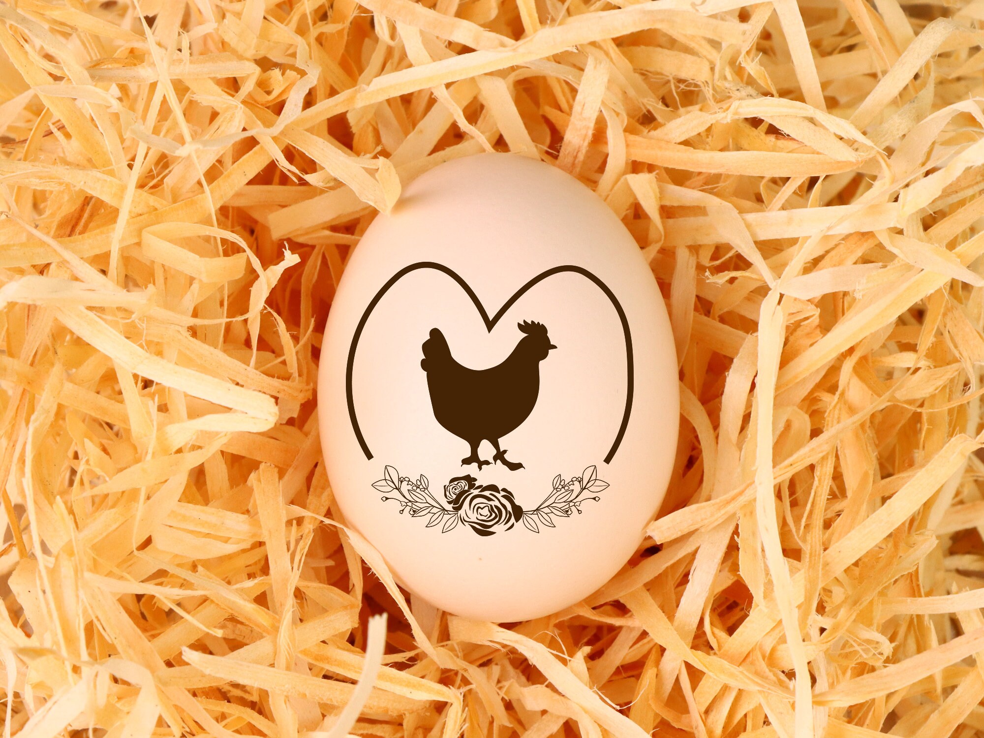 Sello de huevo personalizado sello de goma personalizado | Etsy