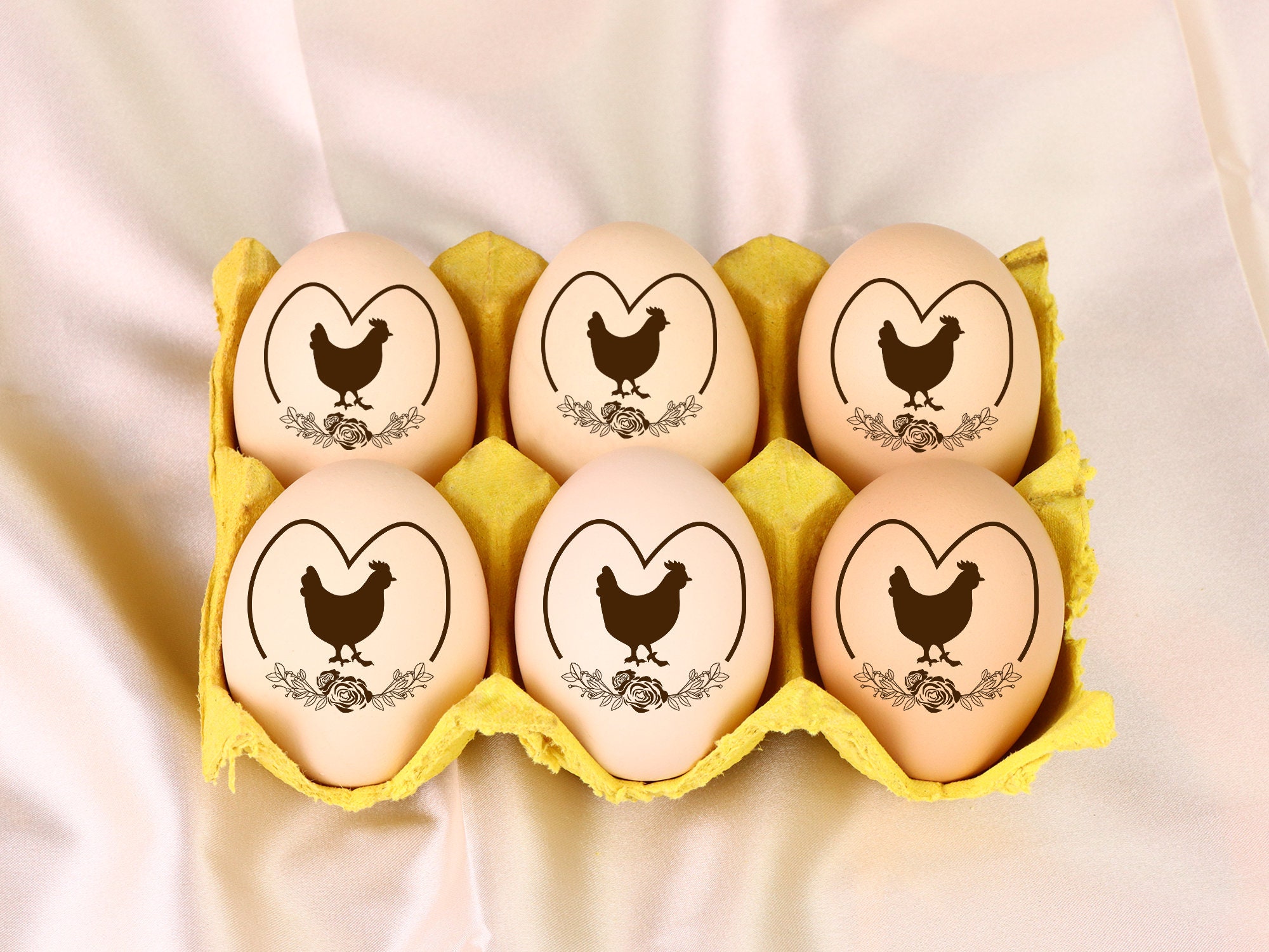 Sello de huevo personalizado sello de goma personalizado | Etsy