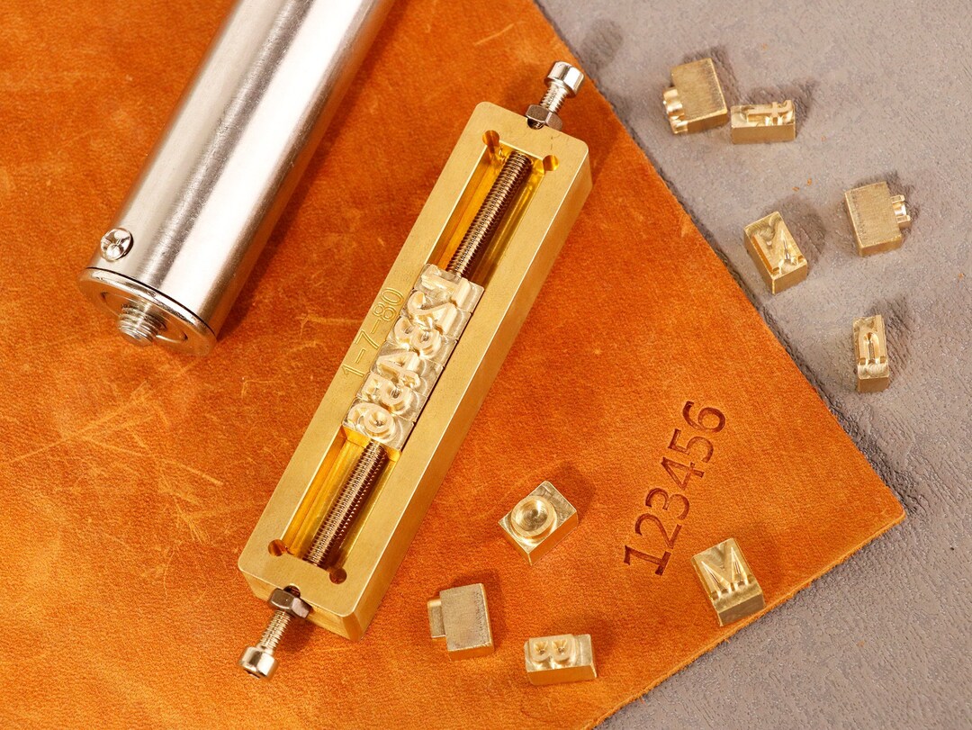 Interchangeable Alphabet Leather Stamp, Custom Branding Iron for Wood ...