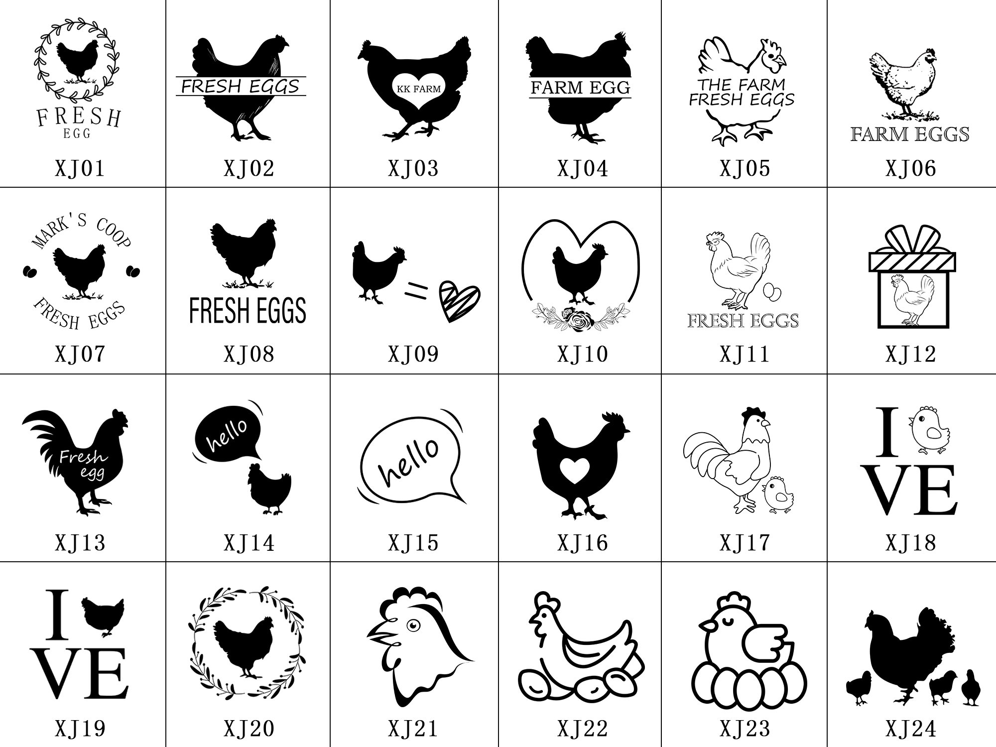 Egg Stamp Custom Egg Stamp Fresh Eggs Stamp Rectangle Egg - Etsy UK