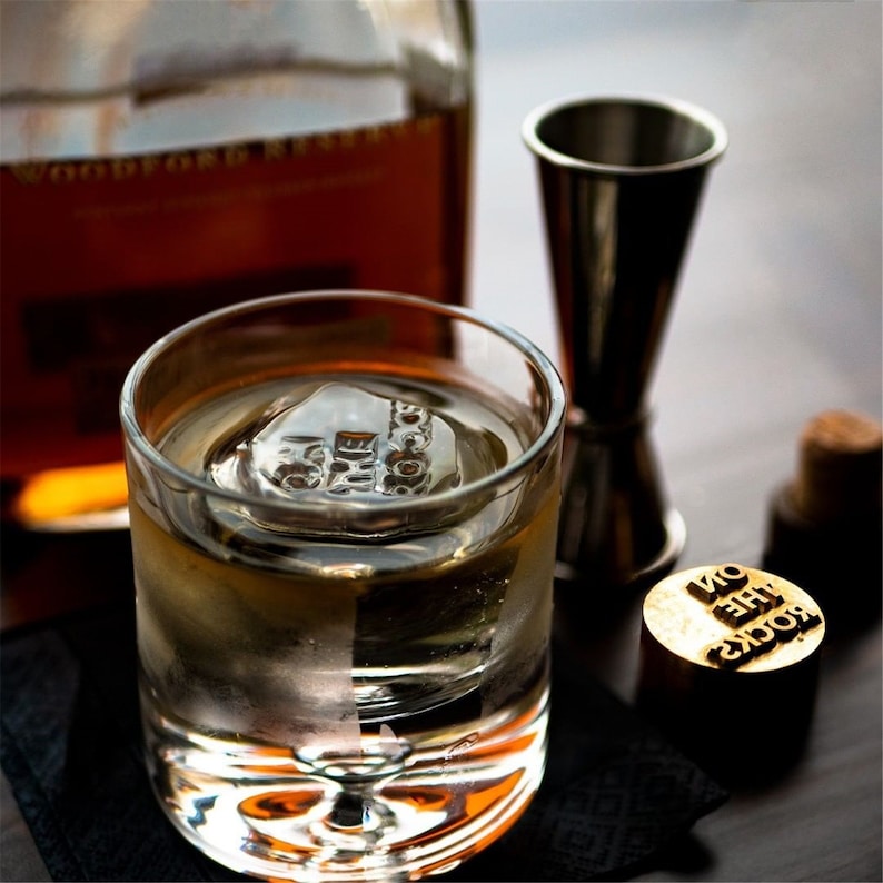 Custom Business Logo Ice Cube Custom Brass Stamp for Ice - Etsy