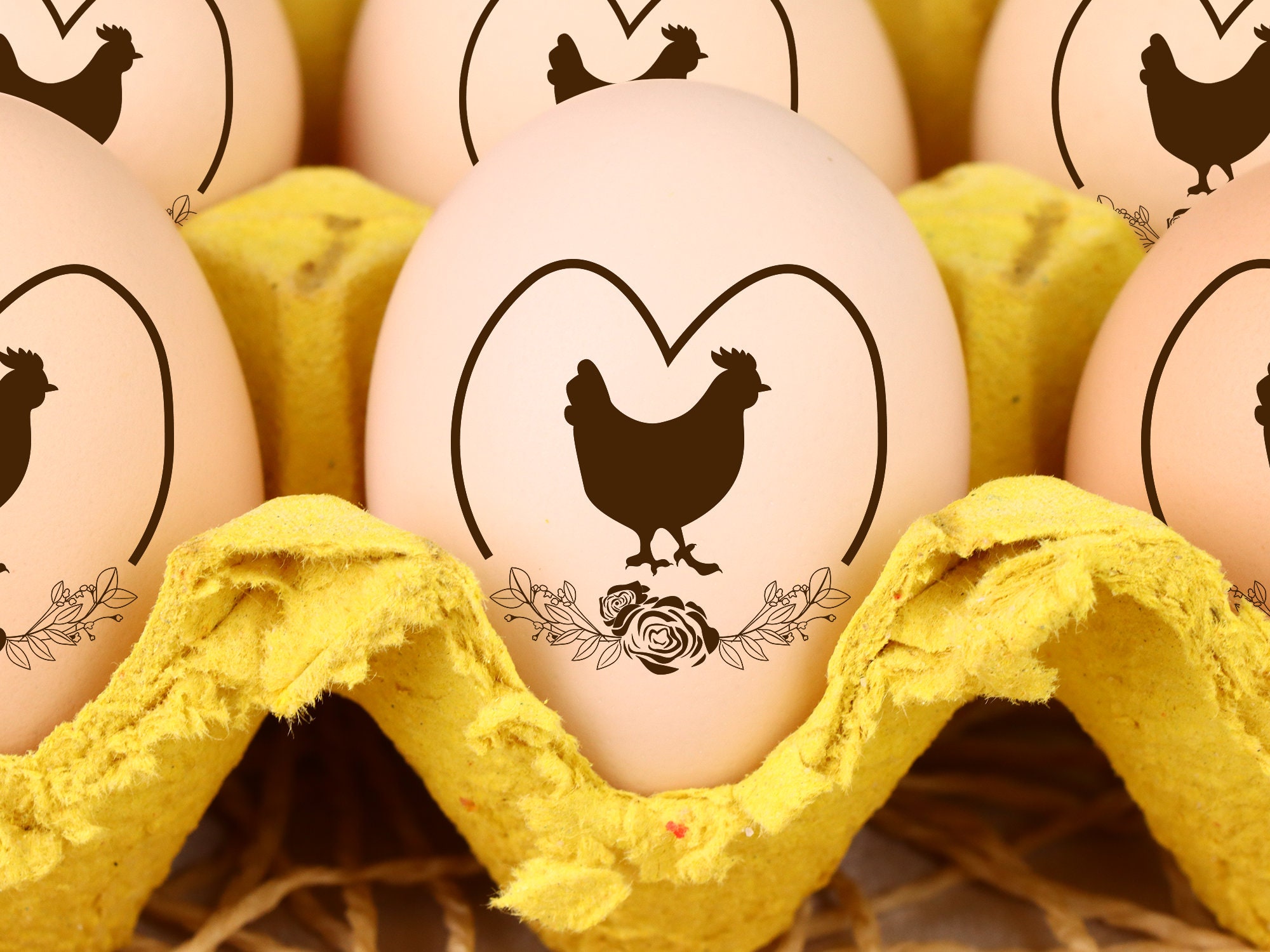 Sello de huevo personalizado sello de goma personalizado | Etsy