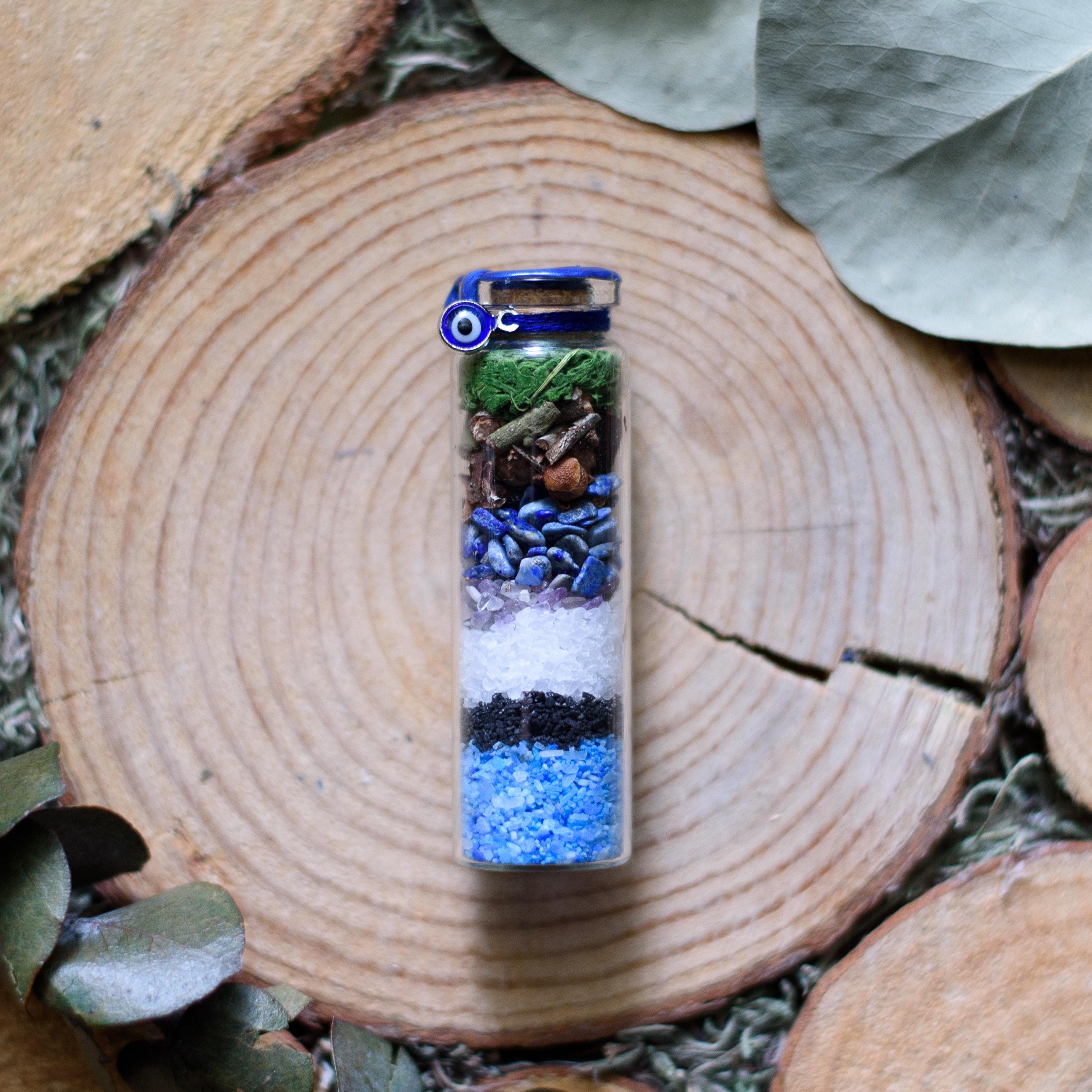 Evil Eye Protection Spell Jar | Guardian Bottle | Intention Jar: DIY ...