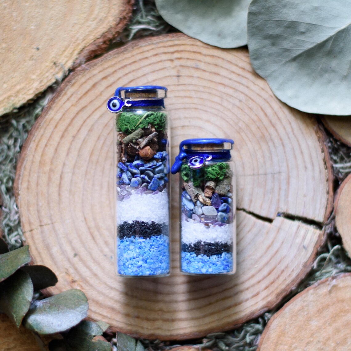 Evil Eye Protection Spell Jar | Guardian Bottle | Intention Jar: DIY ...