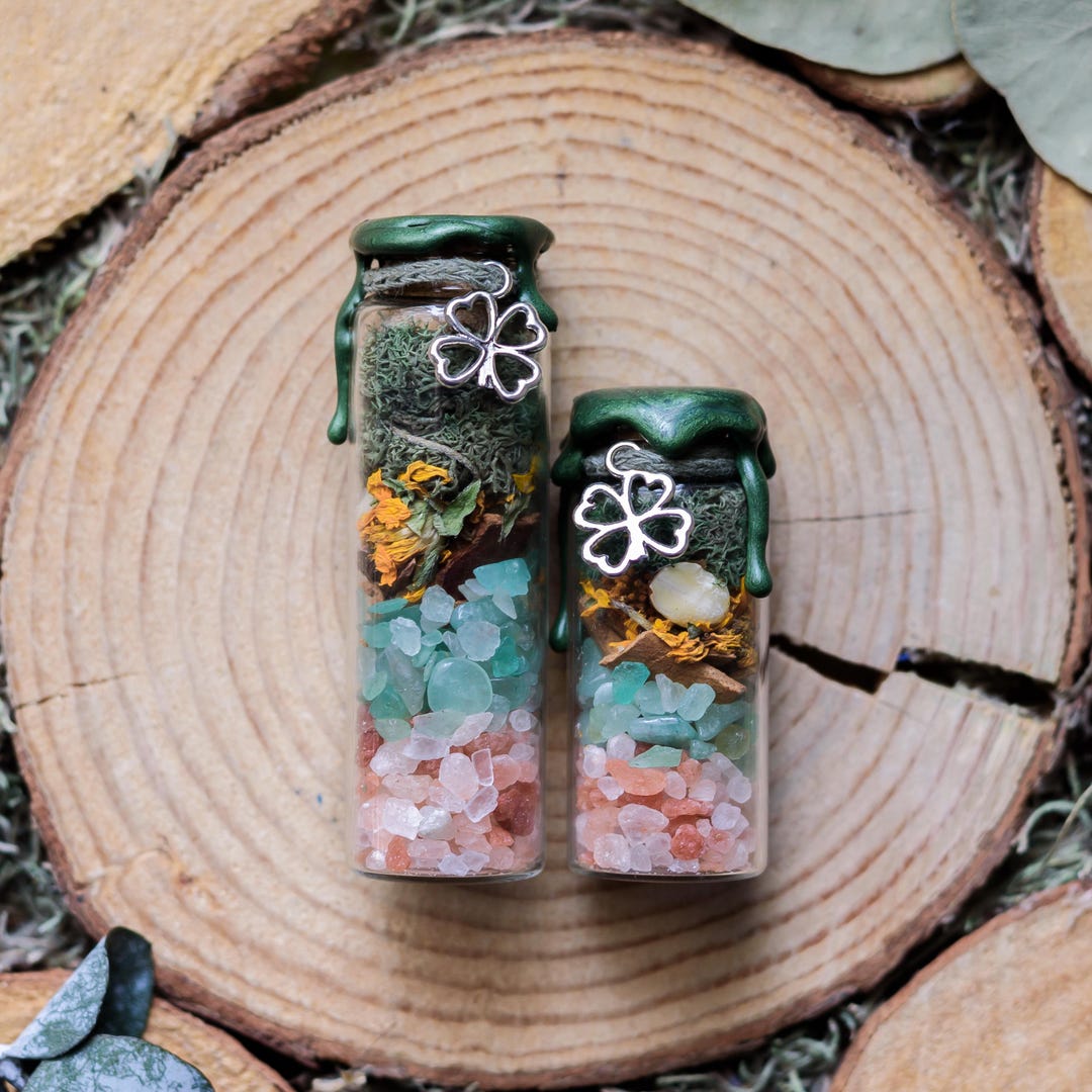 Luck + Prosperity Spell Jar / Intention Bottle: Wealth, Abundance - Etsy