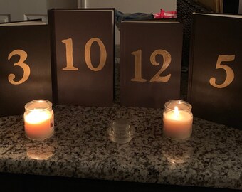 Book Themed Table Numbers | Etsy