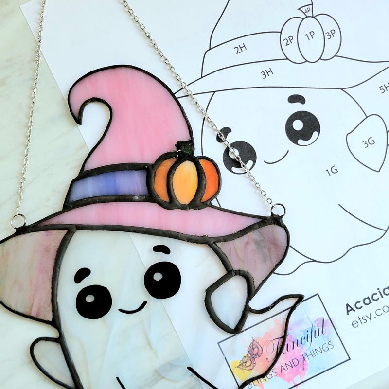 Stained Glass Ghost - Etsy