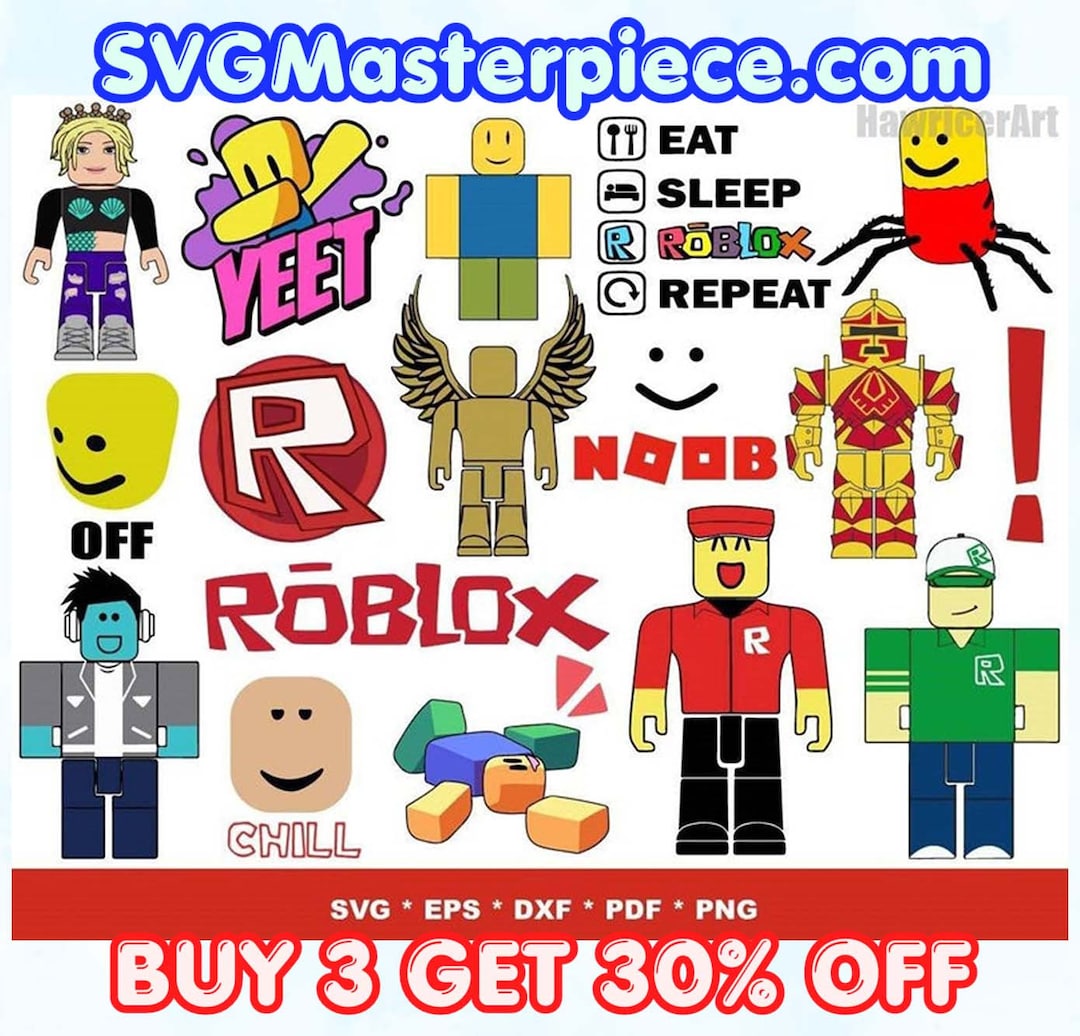 Roblox Svg Bundle, Roblox Font, Roblox Svg, Roblox, Svg Files for ...