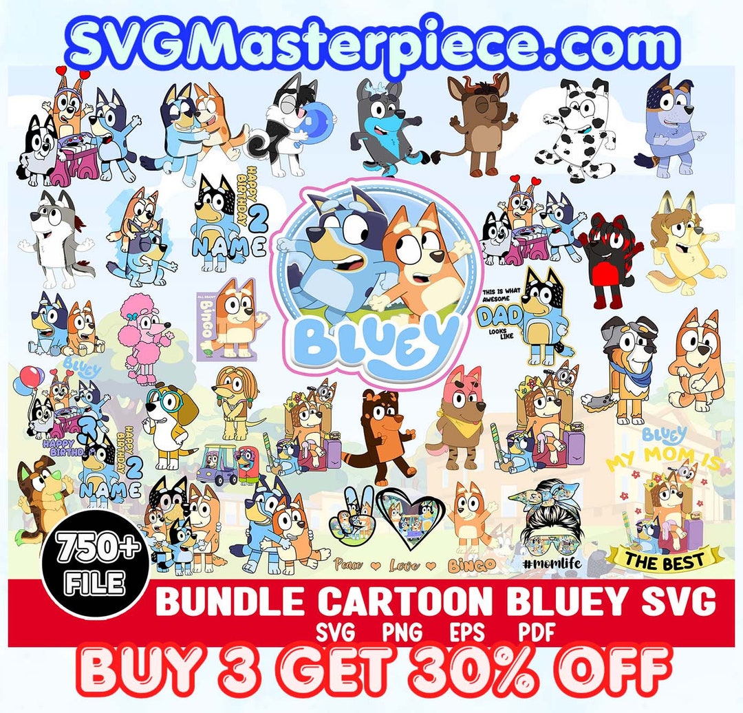 Bluey Svg, Bluey SVG Files, Bluey Png, Bluey Party, Svg Files, Svg Png ...