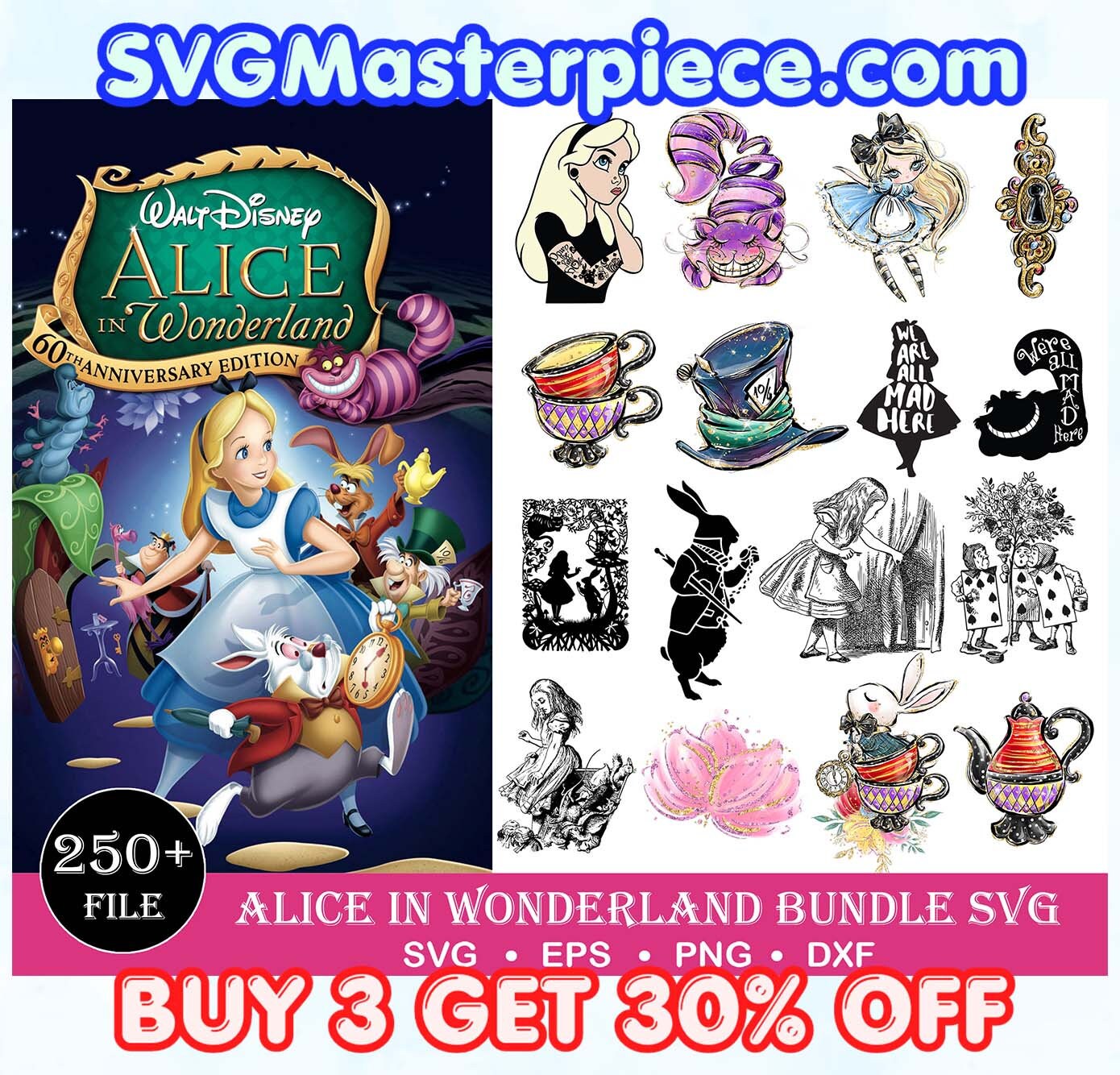 Alice in Wonderland SVG, Alice Svg, Princess Svg, Wonderland, Queen of ...