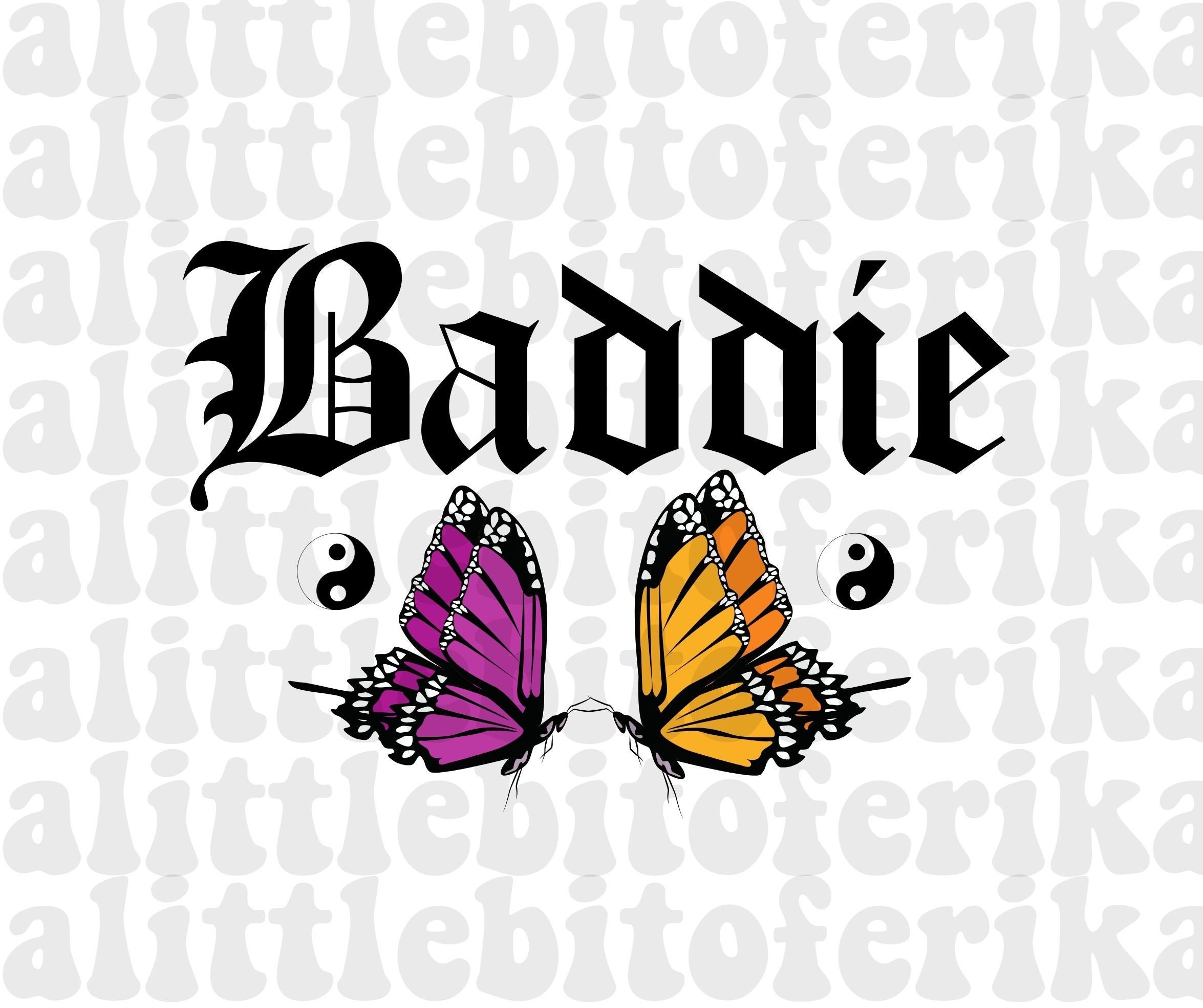 Baddie Butterflies and Yin Yang Sublimation Design Instant - Etsy