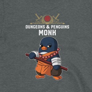 Dungeons and Penguins, Monk Shirt, DND Inspired Gift, D&D Fans, Dungeon ...
