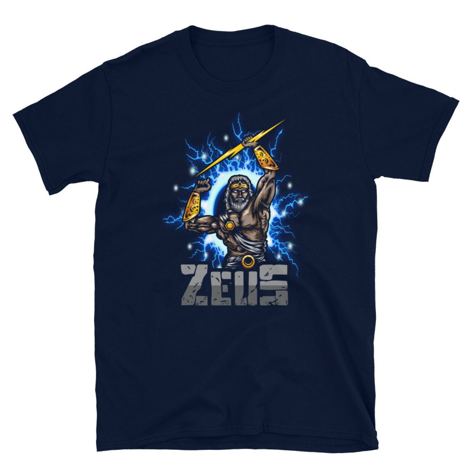 Zeus Ancient Greek Mythology God of Thunder and Lighting Unisex T-shirt ...