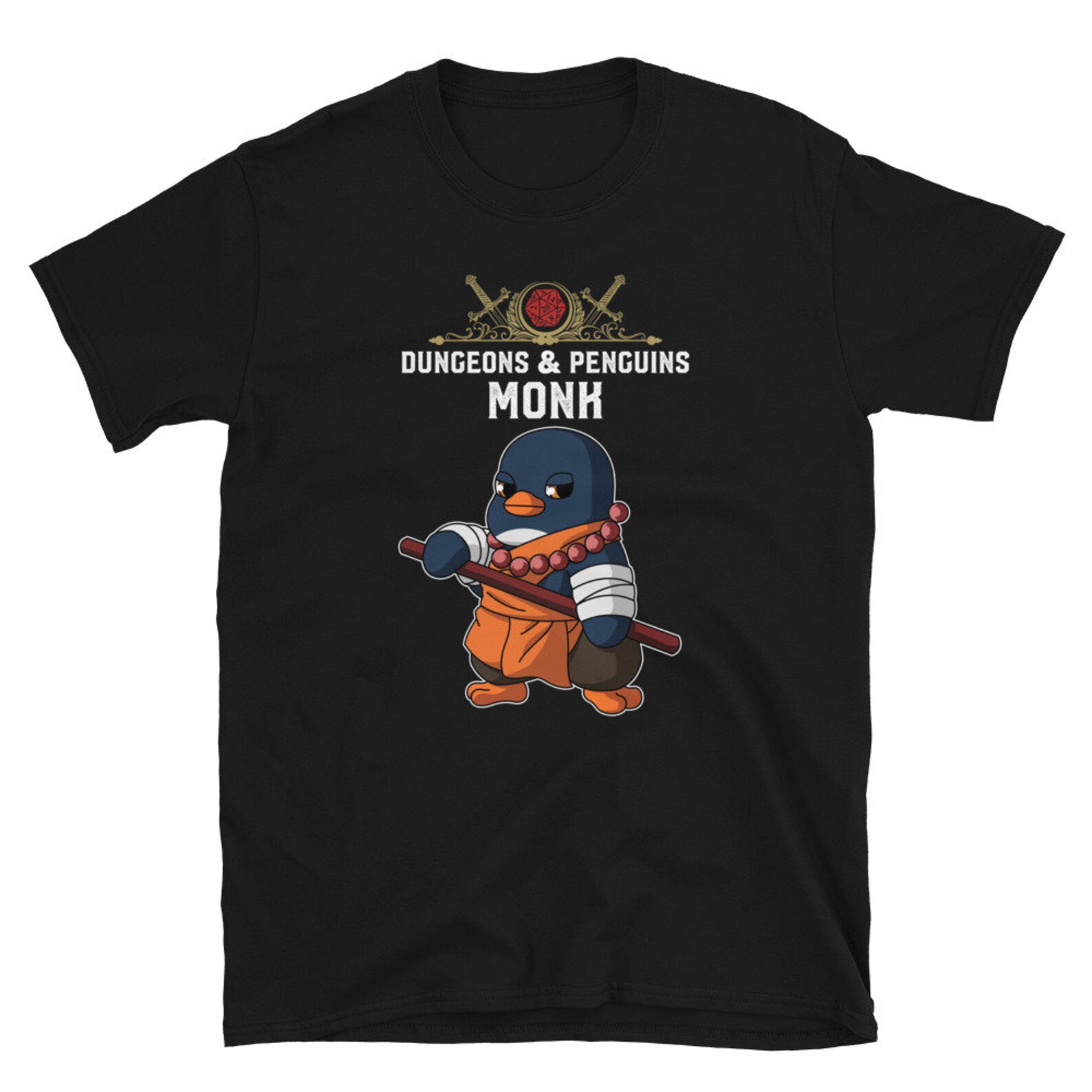 Dungeons and Penguins, Monk Shirt, DND Inspired Gift, D&D Fans, Dungeon ...