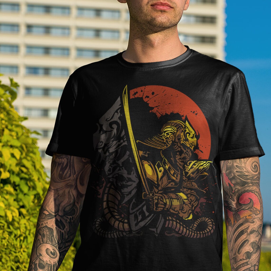 Camiseta japonesa Samurai Bushido camisa samurai samurai - Etsy España