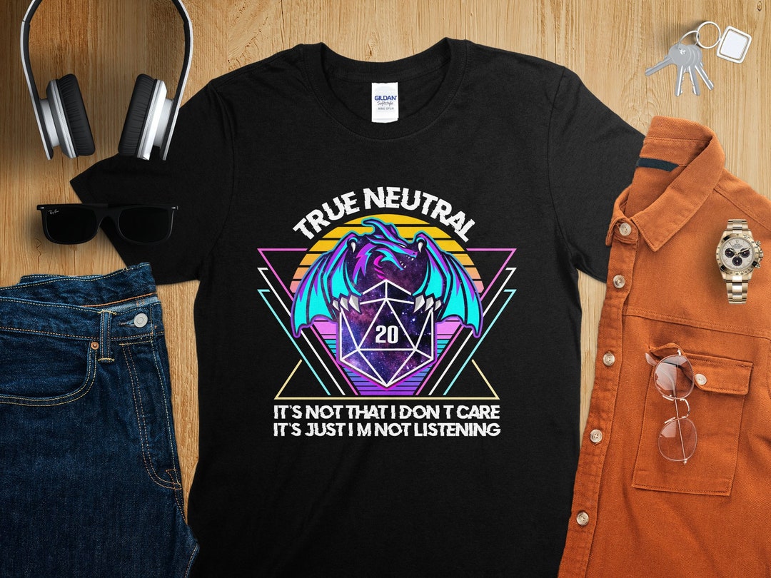 True Neutral Funny Alignment Dungeons Tabletop RPG Roleplaying Dragons ...