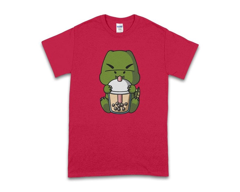 Boba Milk Tea T-rex Dinosaur T-shirt Funny Boba Milk Tea - Etsy