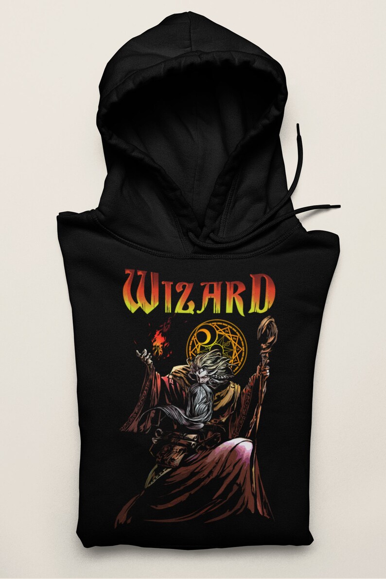 Wizard Fantasy Class Graphic Art T-shirt Dnd Shirt Dungeons - Etsy
